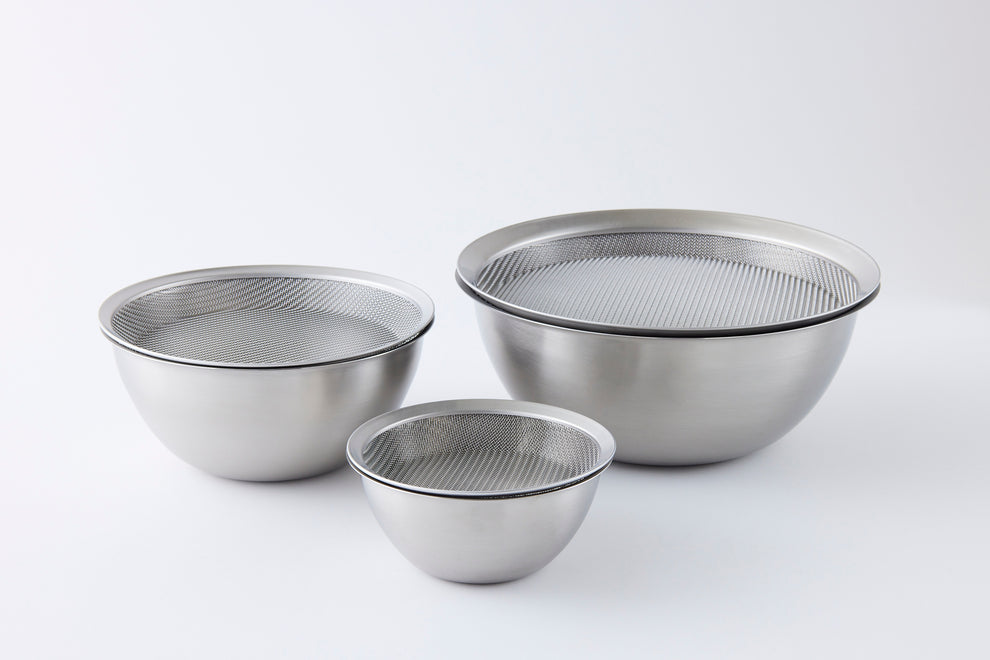 Stainless Steel Shallow Strainer 21cm (Medium) – monoya