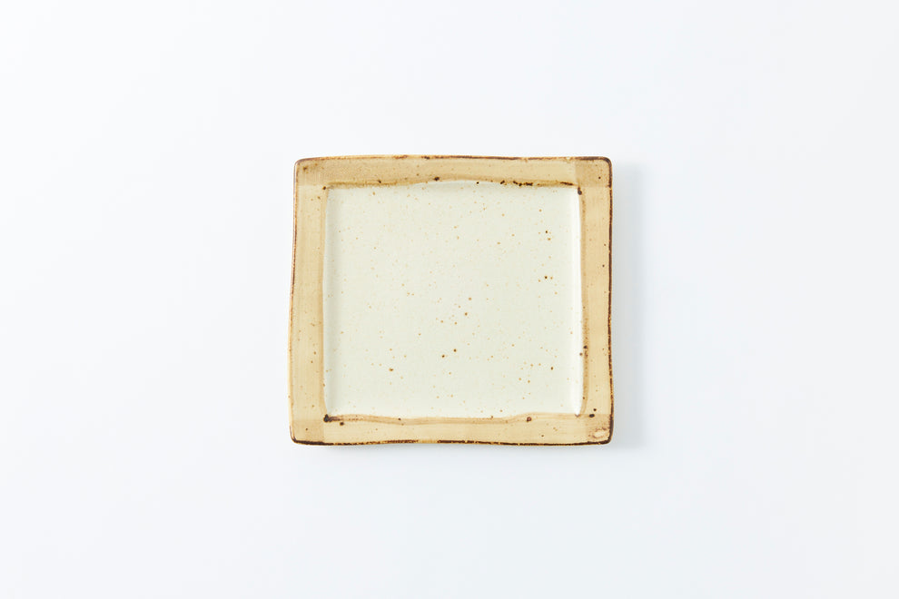 Rounded Square Plate Shiron – Wholesale | Made in Japan – monoya